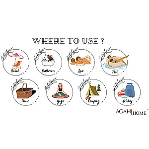 Agah Home Beach Towel for Adults - Turkish Towels Beach Towels - Quick Dry Beach Towel for Bathroom - Sand Resistant Beach Towel for Vacation - Organic Cotton Beach Towel - 40' × 70' (Elmas-Teal)