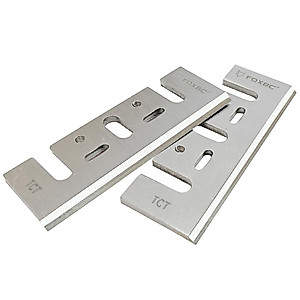 FOXBC 3-1/4 Inch Tungsten‑Carbide Planer Blades Replacement for Makita, DeWalt, Bosch, Ryobi and Most Hand-Held Planer - 2 Sets