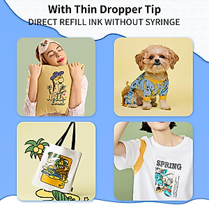 Welacer DTF Ink White 500ml - Premium Heat Transfer Ink Conversion Kit Refill for I3200, XP600, R1390, Epson L1800, ET2800 ET8500 R2400, L800, 1430, P400, P800, XP-15000 All DTF Printers,for DTF Film