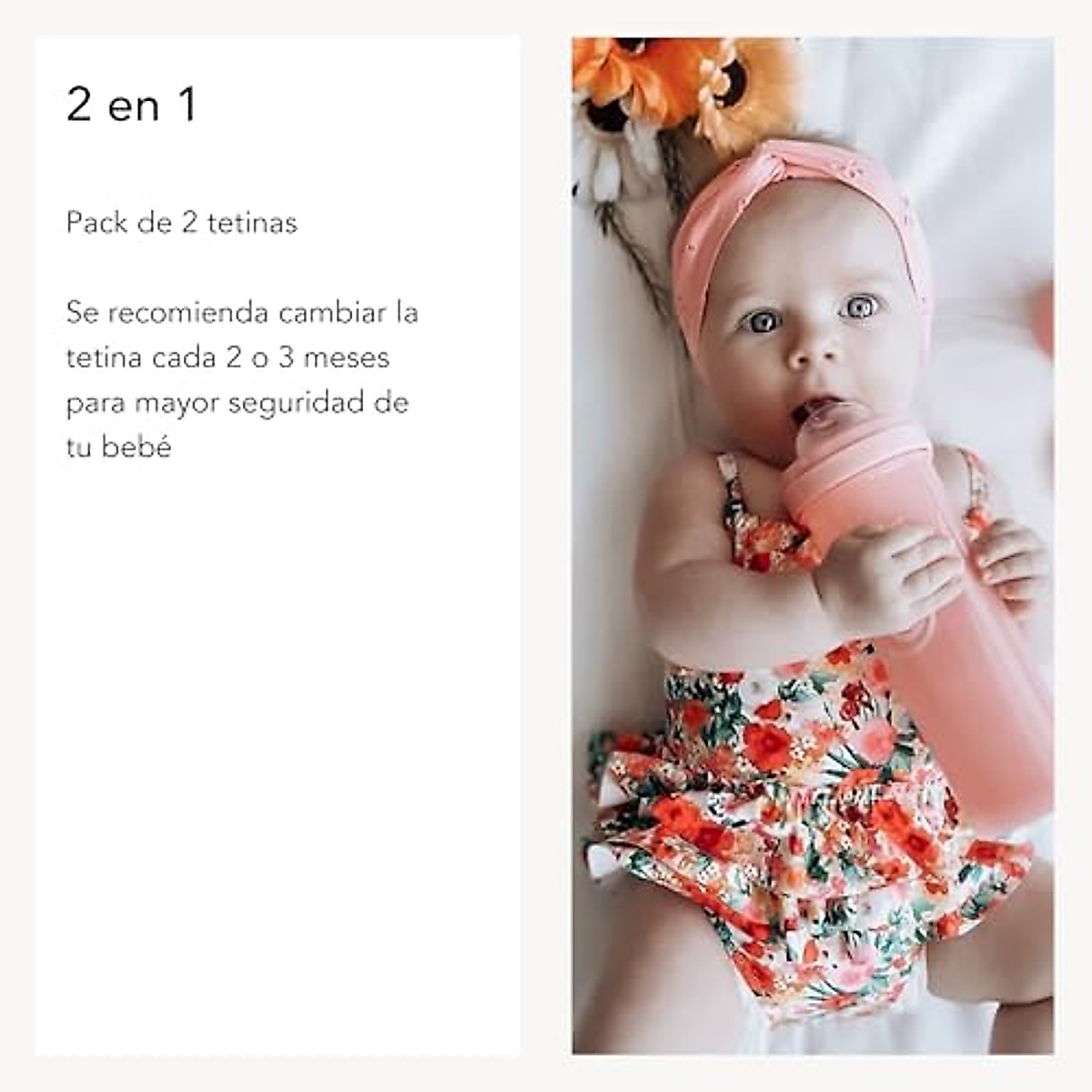 Twistshake Anti Colic Teat Nipples - Premium Quality Baby Nipples for a Comfortable Feeding Experience - Suitable for 2+ Months, 2 Count (Pack of 1)