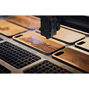 Personalized Wood Phone Case for Samsung Series + FREE Tempered Glass, Engraved, and UV Printed Case for Samsung 23/22/21 series Phone Case with Free Screen Protector (Bee Honeycomb)