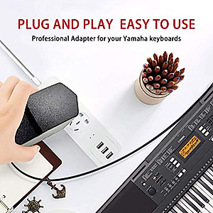 9V AC/DC Power Adapter fits for Casio Keyboard AD-5 AD-5MU AD-5MR LK-100 LK-220 WK-110 WK-200 WK-210 Lk-33 CT-360 CTK-480 CTK-496 CTK-573 CTK-700 CTK-710 CTK-720 CTK-2000 CTK-2100 Charger Cord -8.5FT