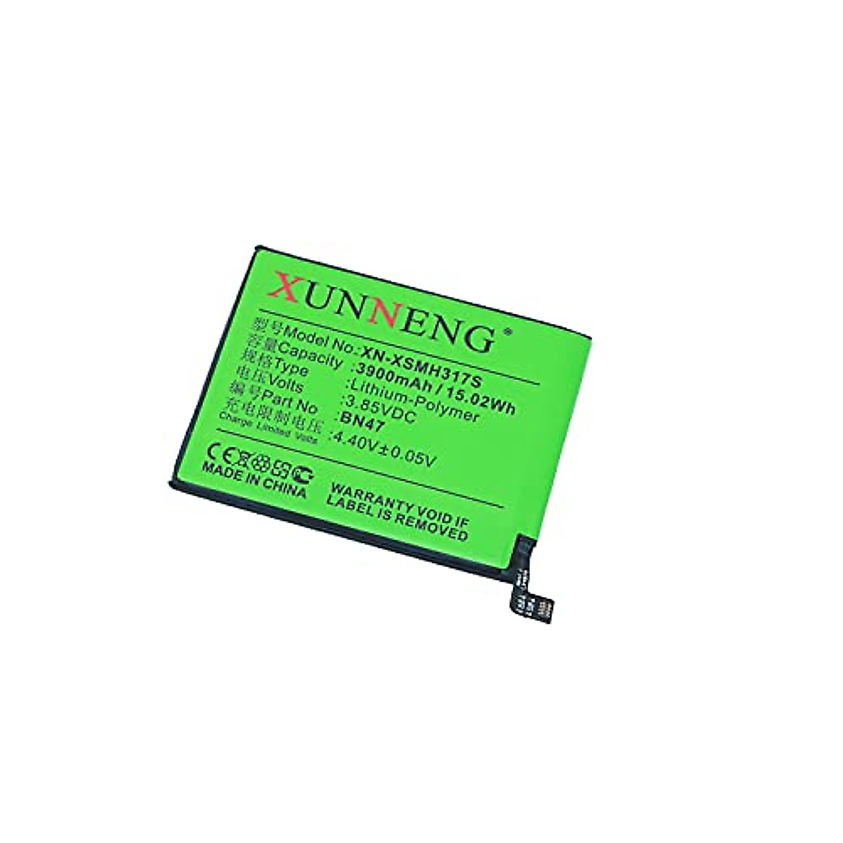 XUNNENG Battery for Xiaomi BN47 Mi A2 Lite Mi A2 Lite Premium Edition Global Mi A2 Lite Premium Edition Global Dual SIM TD-LTE M1805D1SG Redmi 6 Pro Redmi 6 Pro Premium Edition Dual SIM M1805D1SE