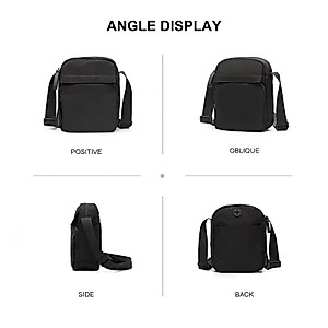 WEPLAN Crossbody Bag for Men, mini man purse,Travel Messenger Shoulder Bag for Men, Small Side Bags for Mens