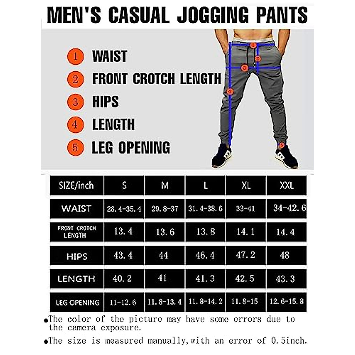 Metunpo Men's Jogging Pants Hiking Sweat Pants Fitness Drawstring Casual Sweat Pants (as1, Alpha, l, Regular, Regular, A-Black)