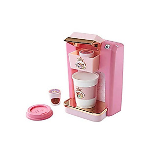 Disney Princess Style Collection Play Gourmet Coffee Maker, 4Piece Set, Pink, 7.5" L X 4.75" W x 9" H