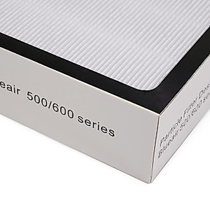 Omaeon 3-Pack for Blueair 500/600 Filter Replacement - Compatible with Blue Air Purifiers Filter 500 600 Series. 3 Particle Filters Fit Blue Air Filter Replacement 500 600, 501, 503, 510, 601, 603