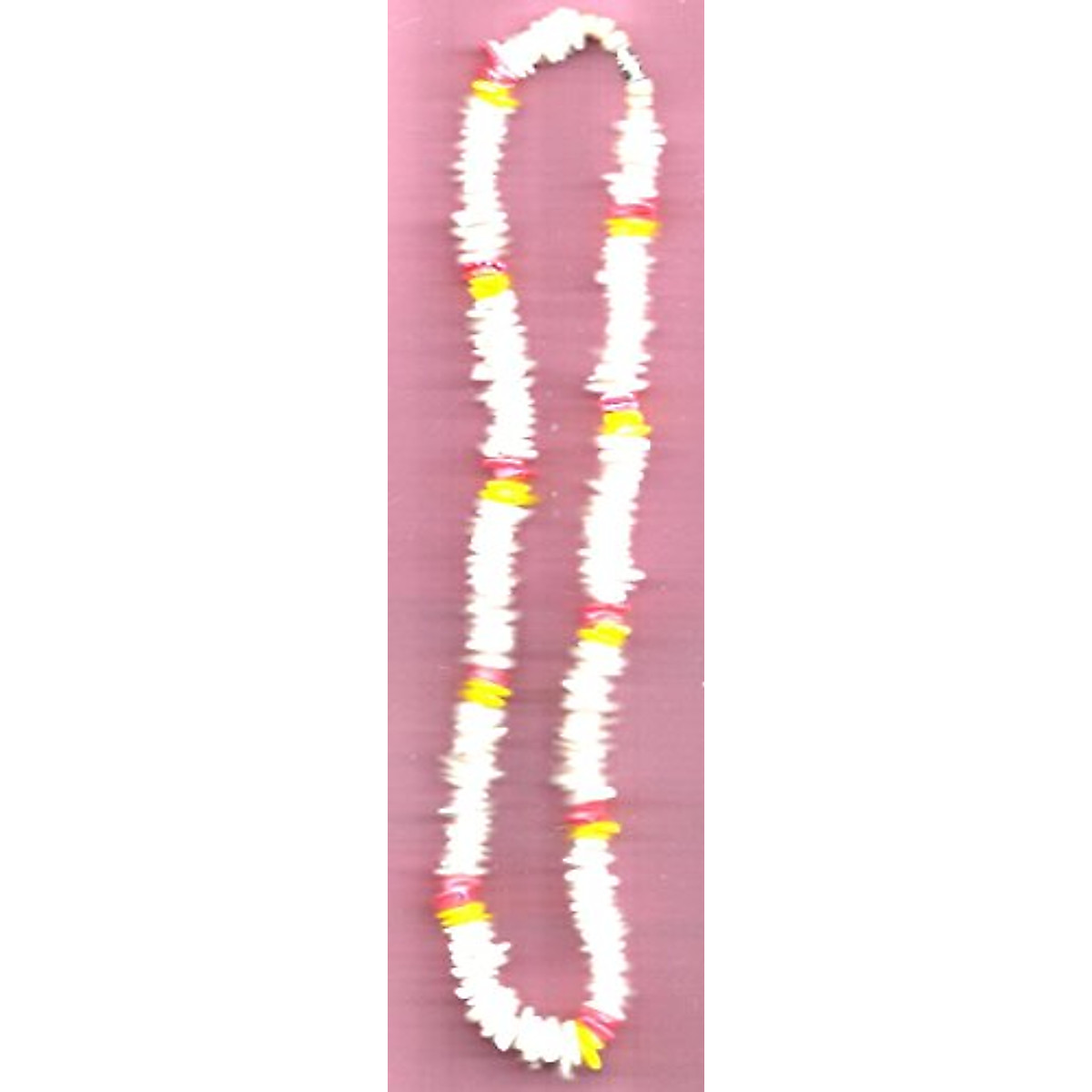 18" ROSE CLAM SHELL NECKLACE- FOR TEEN AGES COLOR YELLOW, WHITE AND PINK