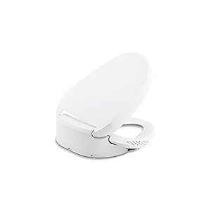 KOHLER 8298-0 PureWash E590 Elongated Bidet Toilet Seat, Heated Bidet, Bidets for Existing Toilets, Nightlight, Self-Cleaning Nozzle, Biscuit