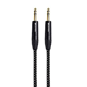 Cable Matters Premium Braided Balanced 1/4 Inch TRS Cable 25 ft (1/4 to 1/4 Cable)