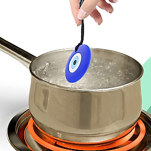 4pcs Baby Accessories Teeth Toddlers Supplies Tools Chew Pendant Children Grinding Evil Eye Blue Toy Teething Kids Necklace for Oral Infant Molar Sensory