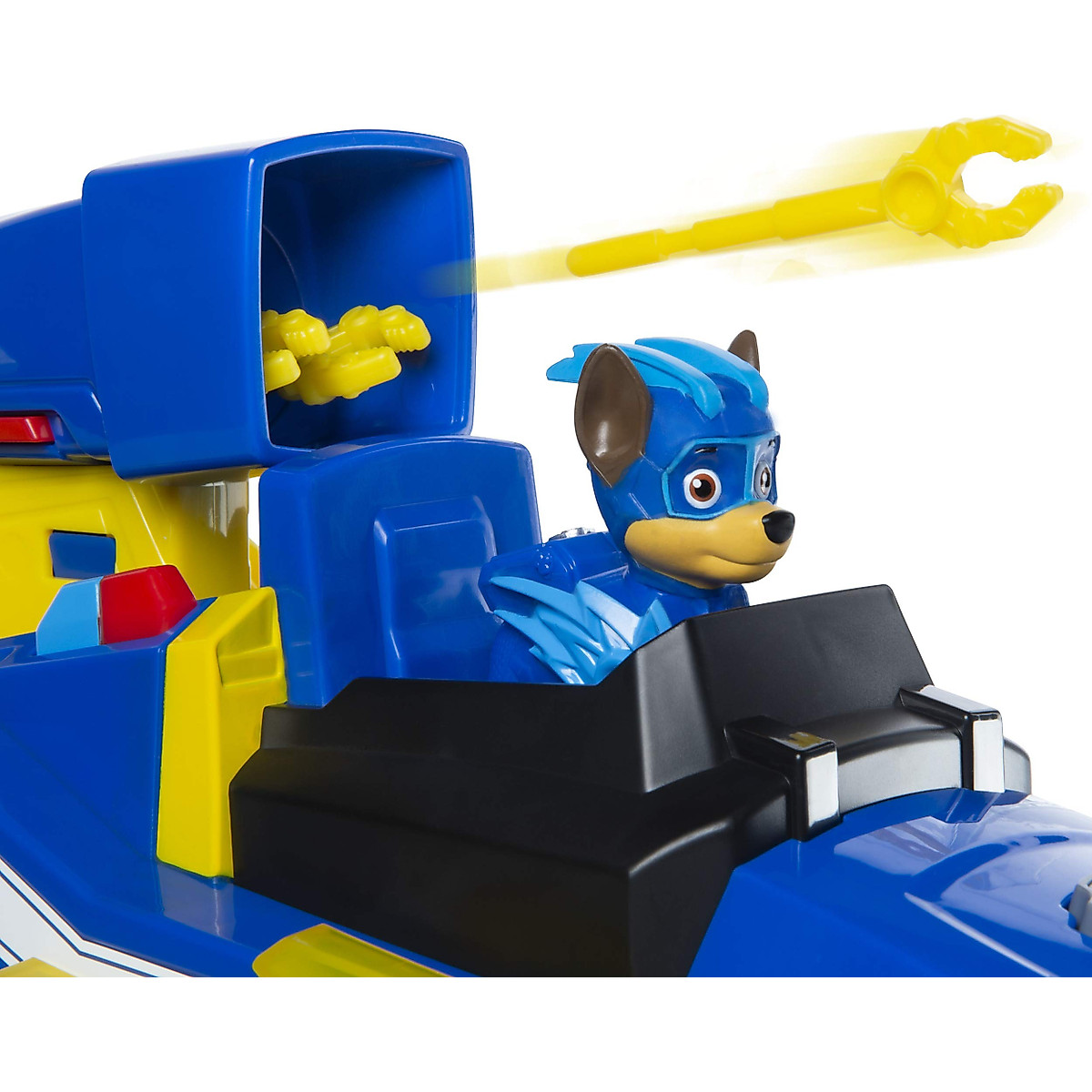Paw Patrol, Mighty Pups Charged Up Chase Transforming Deluxe Vehicle Preschool Toy with Lights and Sounds