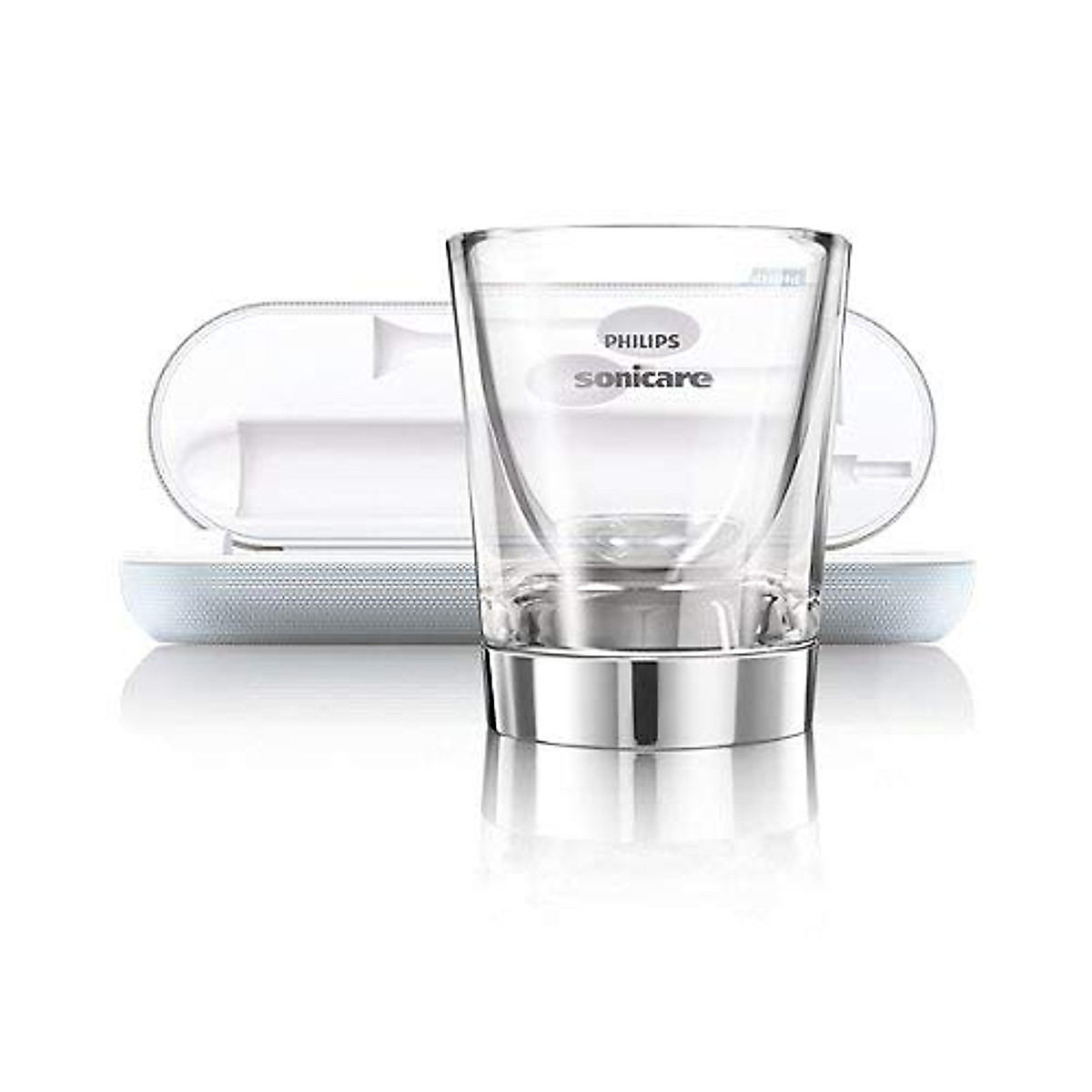 PHILIPS Sonicare DiamondClean Holiday Family Bundle - Electric Rechargeable Power Toothbrush Soft Bristles Oral Care Gum Clean 5-Modes Travel Case Glass Charger Pink/White + Sponge Cloth