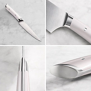 Cangshan HELENA Series German Steel Forged 5" Serrated Utility Knife (White)