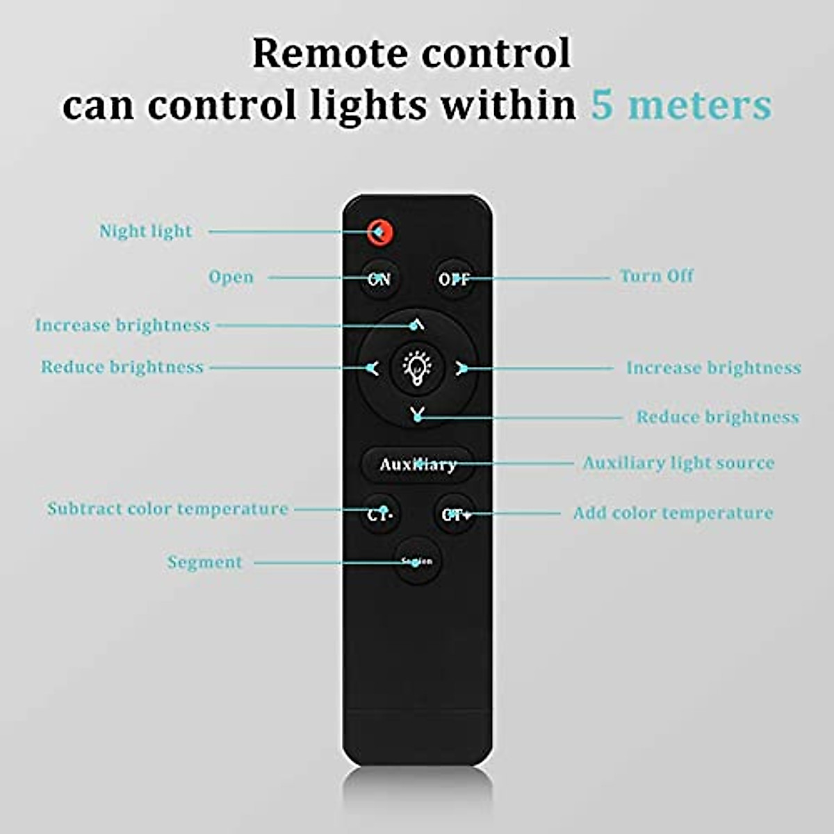 Ring Light - 18 inch 52 W Dimmable LED Ring Light Kit with Stand Adjustable 3200-5500 K Color Temperature Lighting for Vlog, Makeup, YouTube, Photo,Camera,Video - Control with Remote
