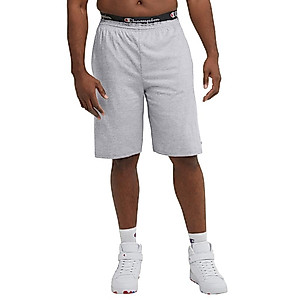 Champion Men's Shorts, Classic Cotton Jersey Athletic Shorts, 9", Long Gym Shorts, Men's Workout Shorts