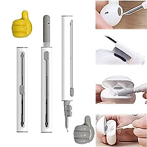 Bluetooth Earbuds Cleaning Pen in-Ear Headphones Cleaning Airpods Pro 1 2 3 Android Multifunction Tool for Kit Soft Dust Removal Brush Earwax Bluetooth Headset Box Camera and Phone