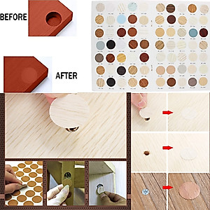 MroMax PC-159 Screw Hole Covers Stickers 0.83" Dia PVC Self Adhesive Screw Hole Stickers for Furniture Decoration Cupboard Shelf Closet Bathroom Cabinet Bracket Wooden Wood 3 Sheet
