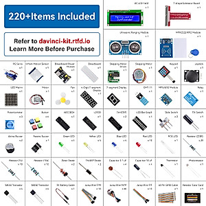 SunFounder Raspberry Pi Starter Kit and Raspberry Pi Sensor Kit with Tutorials Compatible with Raspberry Pi 4B 3B+, Support Python C, Learn Electronics and Programming for Raspberry Pi Beginners