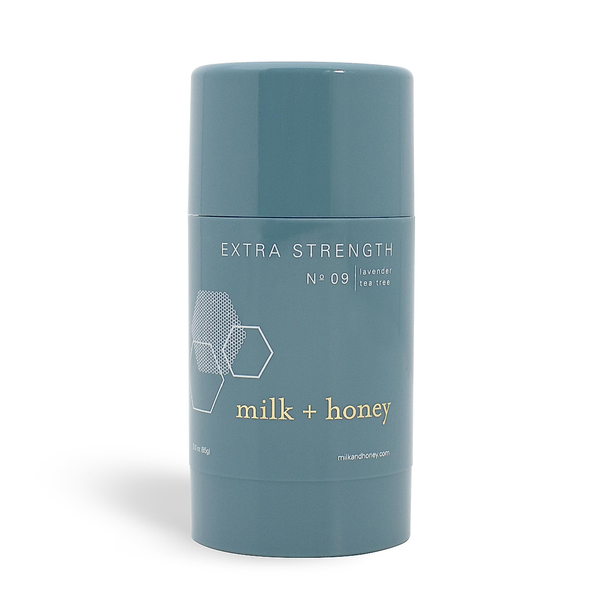 milk + honey Extra Strength Deodorant No. 09, Aluminum Free Deodorant for Women and Men, Natural Deodorant Gentle on the Skin, Lavender and Tea Tree scent