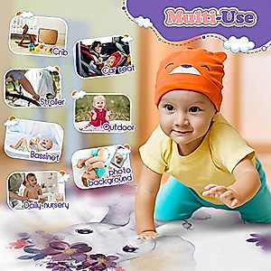 UOZGUY Personalized Elephant Baby Blanket for Baby Girl, Personalized Newborn Girl Gifts with Name, Newborn Baby Girls Blankets Custom, Elephant Baby Name Blanket, 30"x40"