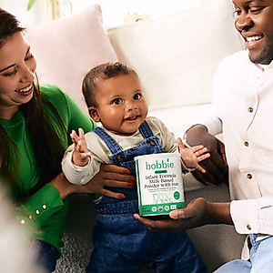 Bobbie Organic Infant Formula, Milk Based Powder with Iron, DHA and Vitamin D, Modeled After Breast Milk, Organic Baby Formula for Newborn to 12 Months Old Infant, 14.1 oz, 1 Pack