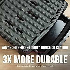 George Foreman® Contact Submersible™ Grill, NEW Dishwasher Safe, Wash the Entire Grill, Easy-to-Clean Nonstick