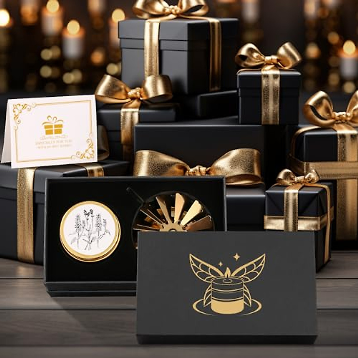 Butterfly Gifts for Women, Women Gifts for Birthday,Rotatable Lavender Scented Candle Gifts for Mom Wife Anniversary, Unique Birthday Gift for Sister Girlfriend with Gift Box