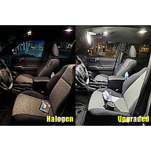 ENDPAGE 11-Pieces Tacoma LED Interior Light Kit for Toyota Tacoma 2016 2017 2018 2019 2020 2021 2022 White 6000K Interior LED Lighting Package + License Plate Lights, Reverse Lights, Install Tool