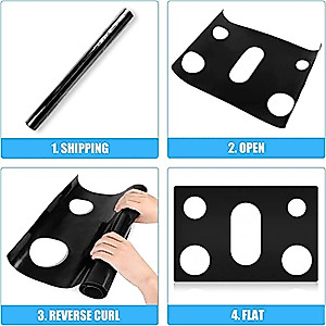 Gas Stove Burner Covers 2 Pack- XZSUN 0.2mm Double Thickness Reusable Gas Range Protectors For Samsung 30 inch Gas Stove (2 Pack，sliver-Samsung gas stove)