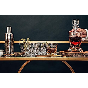 Star Trek: The Next Generation 5-Piece Whiskey Decanter Set | USS Enterprise Themed Party Shot Glasses For Home Barware Collection | Each Glass Holds 10 Ounces
