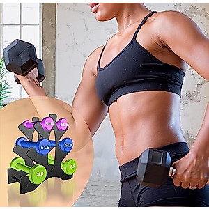 OKUGAFIT Dumbbell Rack, Weight Rack for Dumbbells, Dumbbell Rack Stand Only, Metal Weight Rack for Home Gym Exercise (without dumbbells)