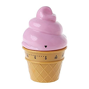 HELYZQ Ice Cream Mechanical Kitchen Timer Cooking Countdown Timer Clock Kitchen Gadgets Tool Kitchen Cooking Timer