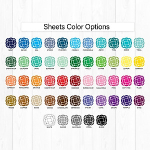 Munific Personalized Fitted Crib Bedding Sheets with Baby Name, Custom Name Baby Crib Sheet for Baby Boys Girls, Portable Crib Mattress Topper, Mini Crib Sheet