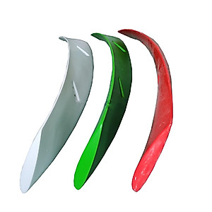 QINGDONGDZA Fiberglass Windmill Blade Vertical Axis Wind Turbine Generator Blades for DIY Wind Power Projects White/Red/Green,White,3 Pieces