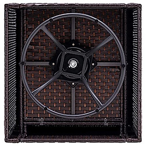 MCombo 4 Pieces Outdoor Patio Furniture Set, Swivel Lounge Chair and Cushion, Wicker Conversation Set with Tempered Glass Table, Outdoor Furniture Chair Set for Lawn Balcony Gazebo, 9575BR-BG