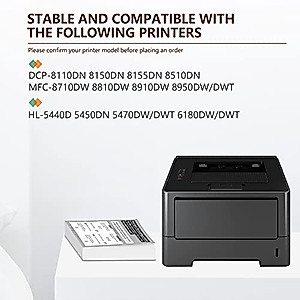 TN750 Black High Yield Toner Cartridge (1-Pack) - Drwn Compatible TN-750 Toner Cartridge Replacement for Brother DCP-8110DN 8155DN MFC-8710DW 8810DW 8910DW HL-5440D Printer