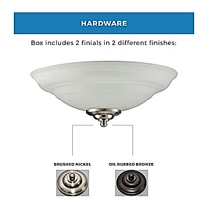 Lift Bridge Kitchen & Bath Decorative Round 70 CFM Bathroom Ceiling Ventilation & Exhaust Fan with Light and Glass Globe, Quiet 2.0 Sones Bath Fan