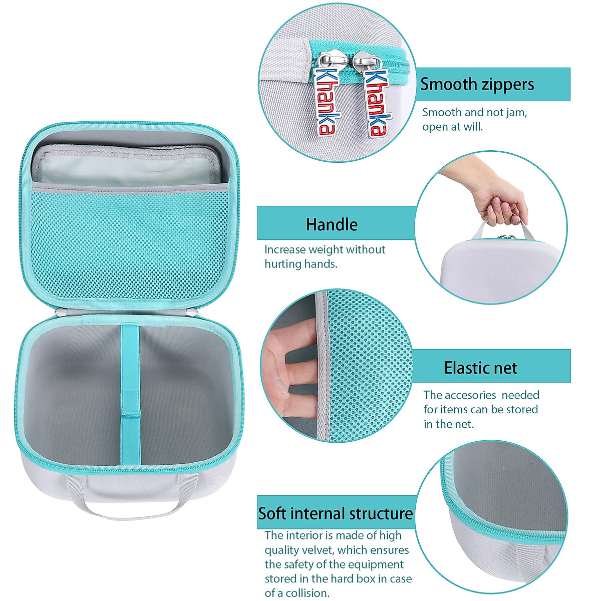 Khanka Hard Carrying Case Replacement for Cricut Joy Machine - A Compact, Portable DIY Smart Machine, Case Only