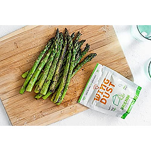 Kosmos Q Garlic Parmesan Wing Dust - 5 Oz Bag for Wings, Popcorn & More - Dry BBQ Rub with Real Garlic & Parmesan Cheese for Savory & Smoky Flavor (Garlic Parmesan)