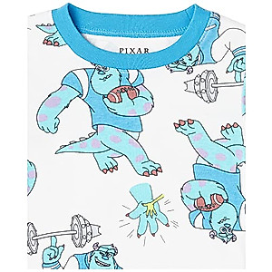 Amazon Essentials Disney | Marvel | Star Wars Toddler Boys' Pajama Set (Previously Spotted Zebra), Pack of 2, Monsters, 3T