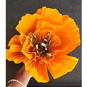 Fall Birthday Party Decorations/Thanksgving Decorations/Maroon Orange Yellow Fall Bridal Shower Decorations Burgundy Orange Crepe Paper Flowers Burgundy Fall Engagement Party