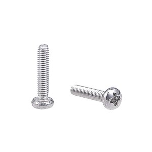 uxcell M2.5x12mm Machine Screws Pan Phillips Cross Head Screw 304 Stainless Steel Fasteners Bolts 60Pcs