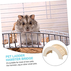 Balacoo 1Pc Hamster Climbing Ladder Toys for Hamsters Lovely Climbing Bridge Hamster Climbing Toy Bendy Bridge Hamster Rat Exercise Toy Candy Toys Hamster Hiding Place Seesaw Arched Wooden