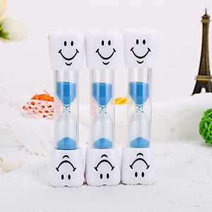 MagiDeal Kids Toothbrush Timer 2 Minute Smile Sand Timer for Brushing Children's Teeth (Blue)