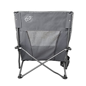 E-Z UP Low Sling Outdoor Folding Chair, Gray