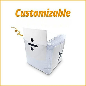 i-Scream Customizable Dice - Giant Dice, 10 Inch Inflatable Dice Jumbo, Easy Storage, Large Pocket, PVC Material, Great for Games, School PE/Classroom Activities, Church Events and Kid's Parties,1pc