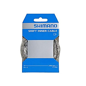 2 Pcs Shimano Standard Zinc-coated Derailleur Cable Shift Cable(1.2x2100-mm)