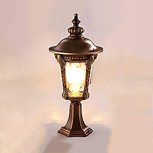 ZSEDP Outdoor Lamp Wall Headlights Pastoral Style Doorpost Lamp Balcony Lamppost Headlight Wall Lamp Standing Lamp Waterproof Lawn Lamp