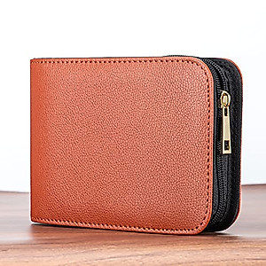 Lanxivi Fountain Pen Roller Pen Pu Leather Case for 12 Pens (Coffee)